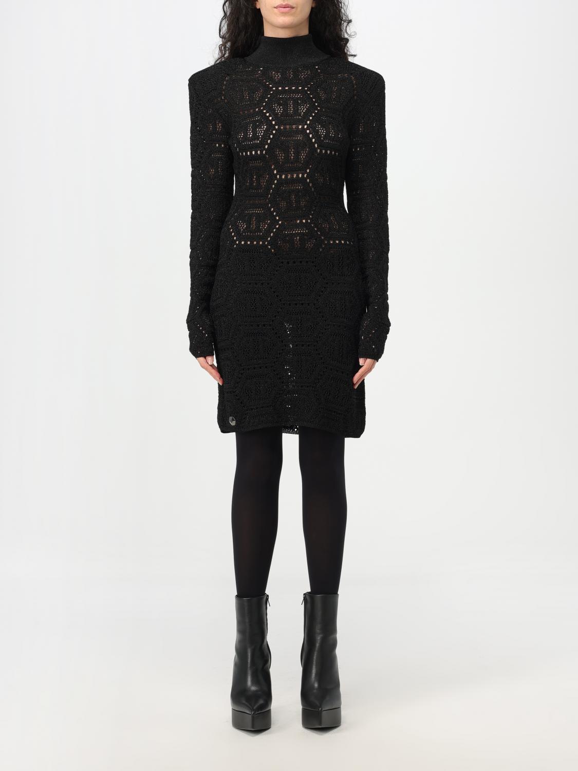 PHILIPP PLEIN: Dress woman - Black | Philipp Plein dress ...