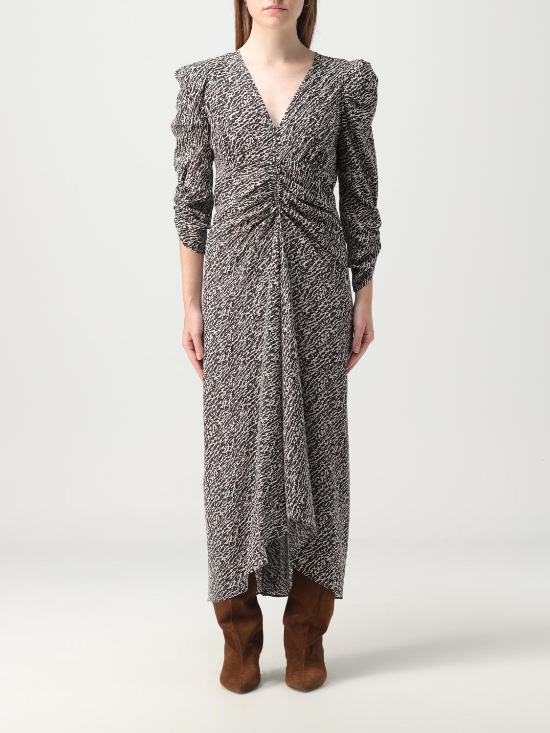 ISABEL MARANT: dress in stretch silk - Black | Isabel Marant dress ...