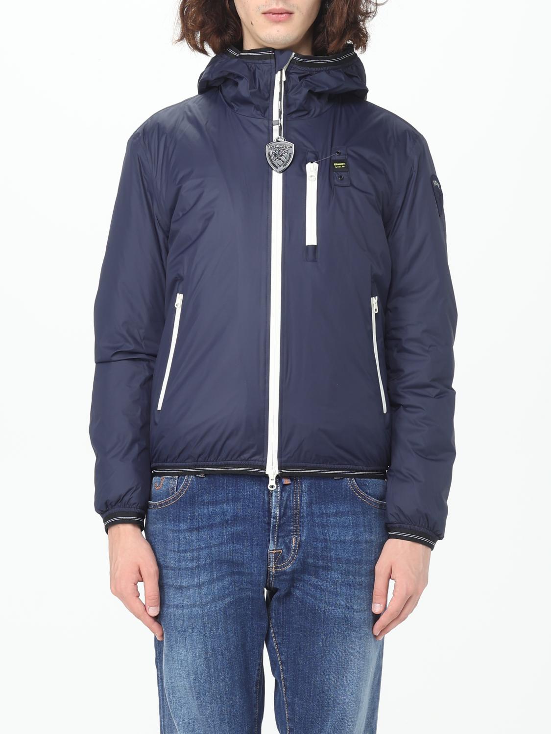BLAUER: Jacket men - Blue | Blauer jacket 23WBLUC11013006007 online at ...