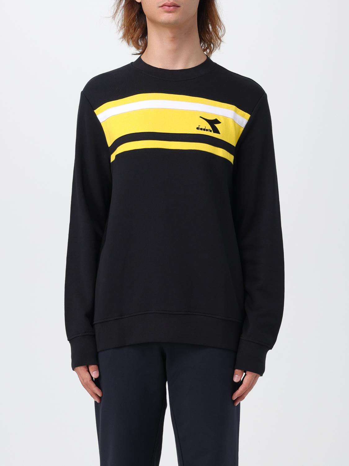 DIADORA: Sweatshirt men - Black | Diadora sweatshirt 178210 online at ...
