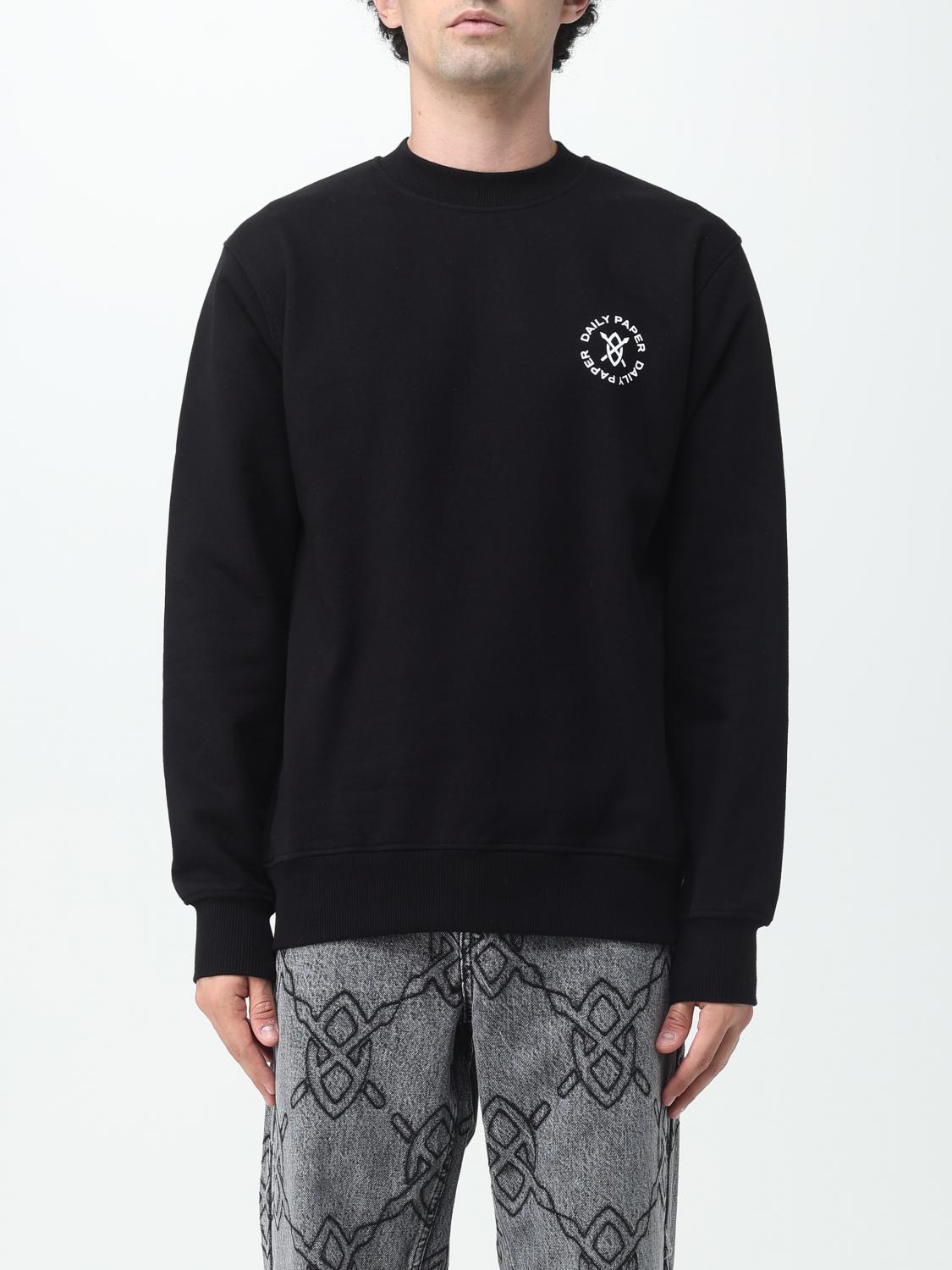 DAILY PAPER: Sweatshirt men - Black | Daily Paper sweatshirt 1000113 ...