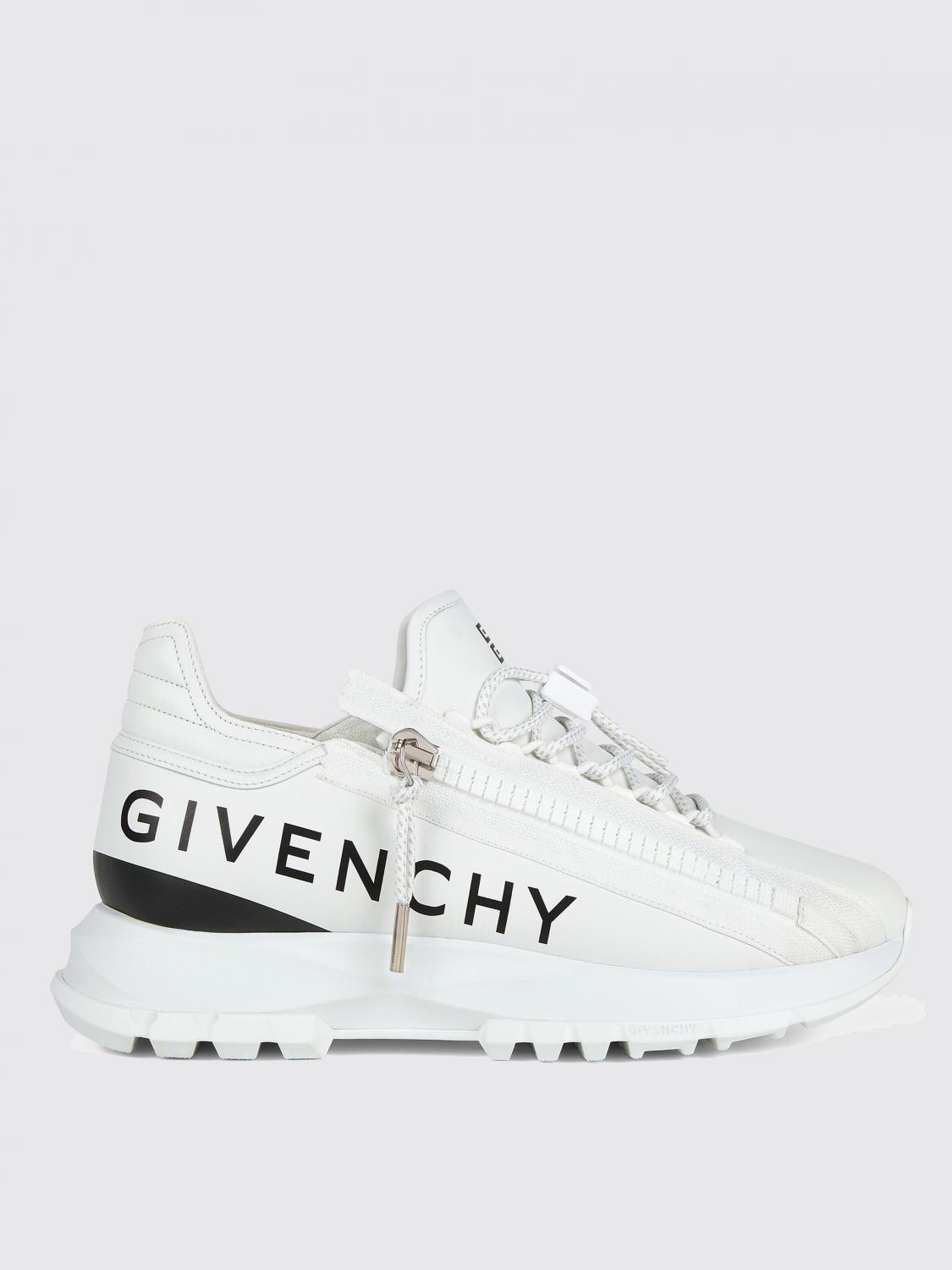 GIVENCHY: Sneakers Spectre in pelle di vitello con stampa logo e zip ...