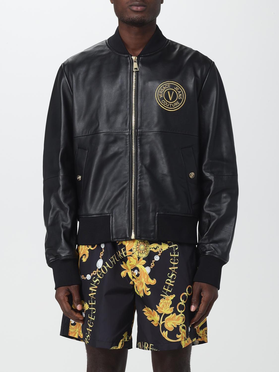 VERSACE JEANS COUTURE: Jacket men - Black | Versace Jeans Couture ...