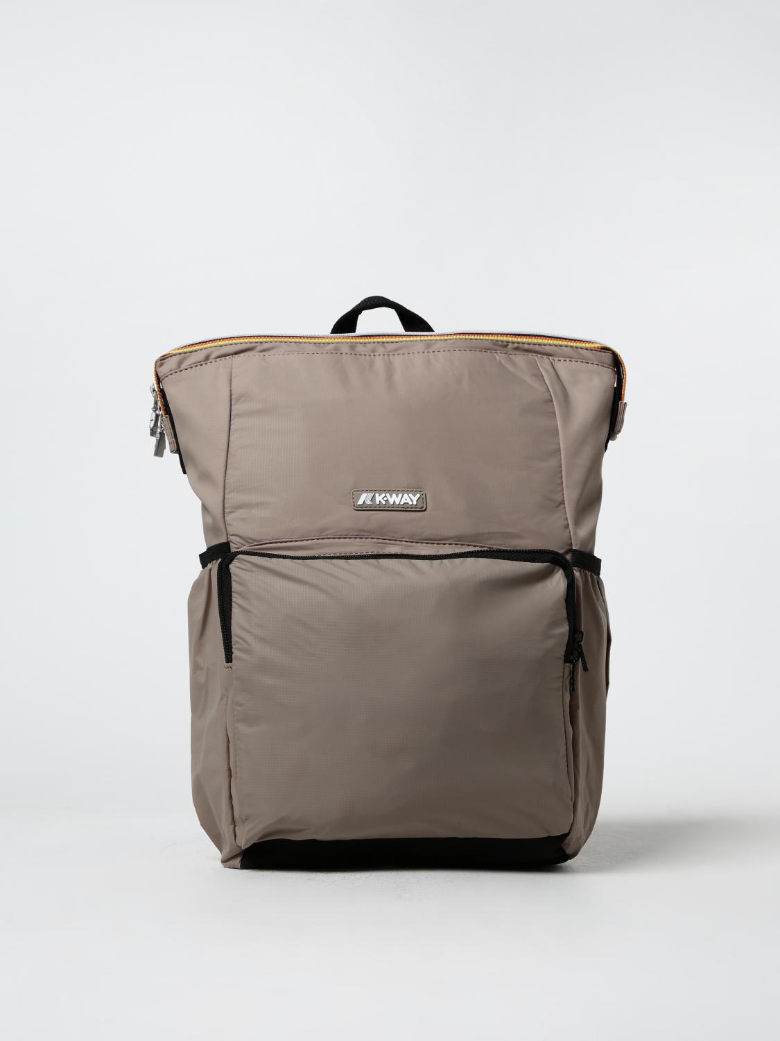 K-WAY: Backpack men - Beige | K-Way backpack K7118HW online at GIGLIO.COM