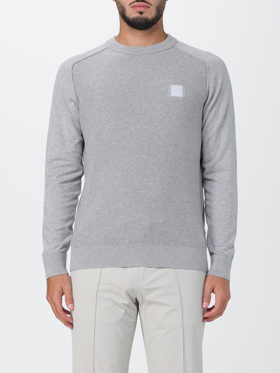 BOSS: Sweater men - Grey | Boss sweater 50474873 online at GIGLIO.COM