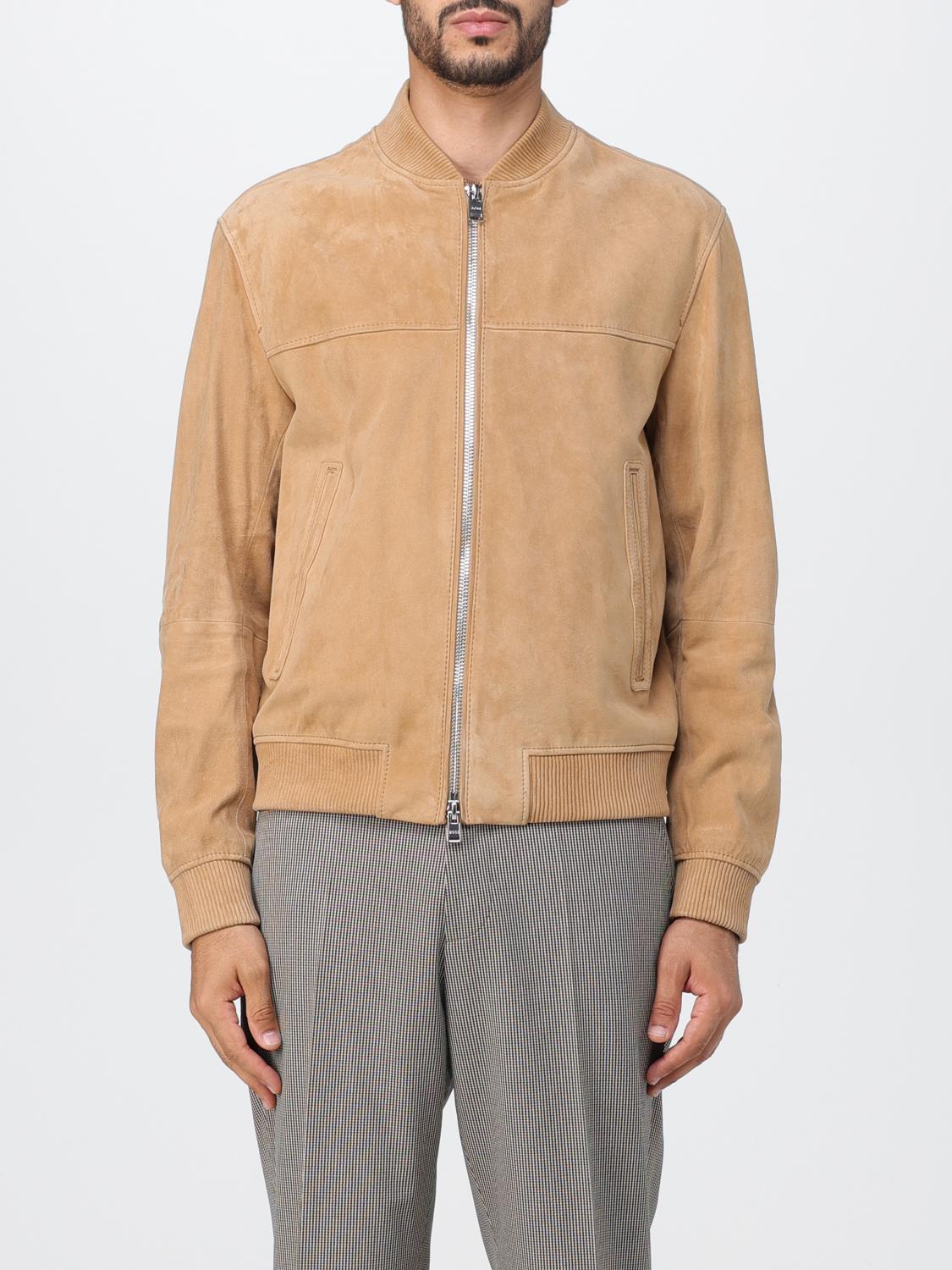 BOSS: Jacket men - Beige | Boss jacket 50494621 online at GIGLIO.COM