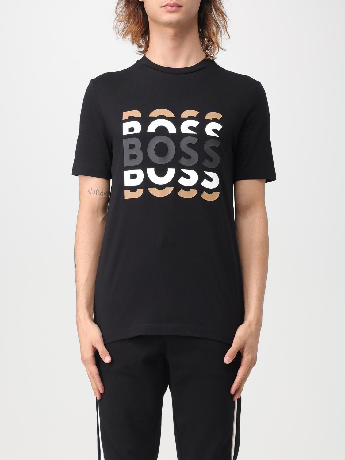 BOSS: T-shirt men - Black | Boss t-shirt 50495735 online at GIGLIO.COM
