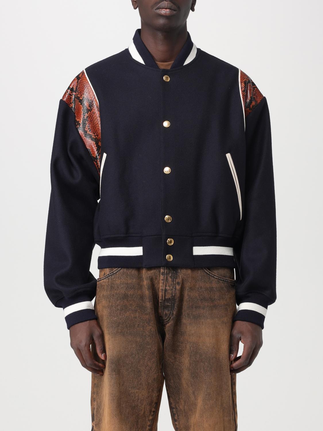 BALLY: Blazer men - Blue | Bally jacket MOU053WO109 online at GIGLIO.COM
