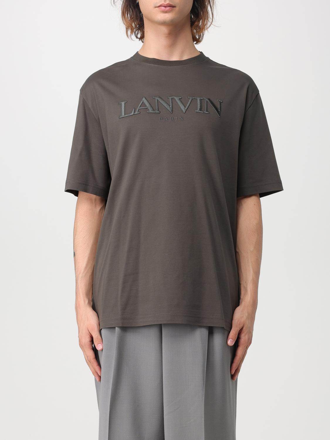 LANVIN: T-shirt men - Grey | Lanvin t-shirt RMTS0010J208H23 online at GIGLIO.COM