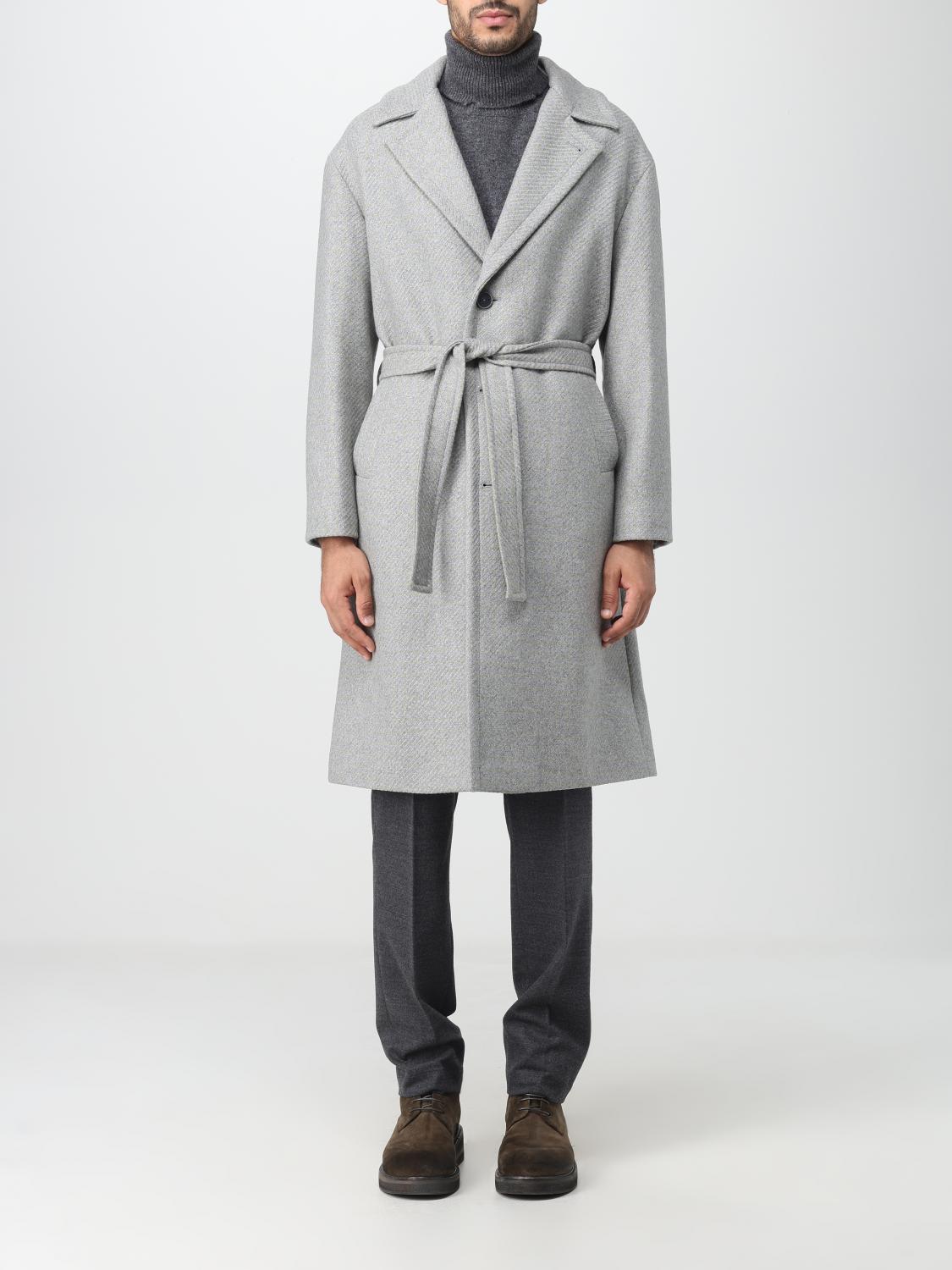 HEVO: Coat men - Grey | Hevo coat OSTUNI online at GIGLIO.COM