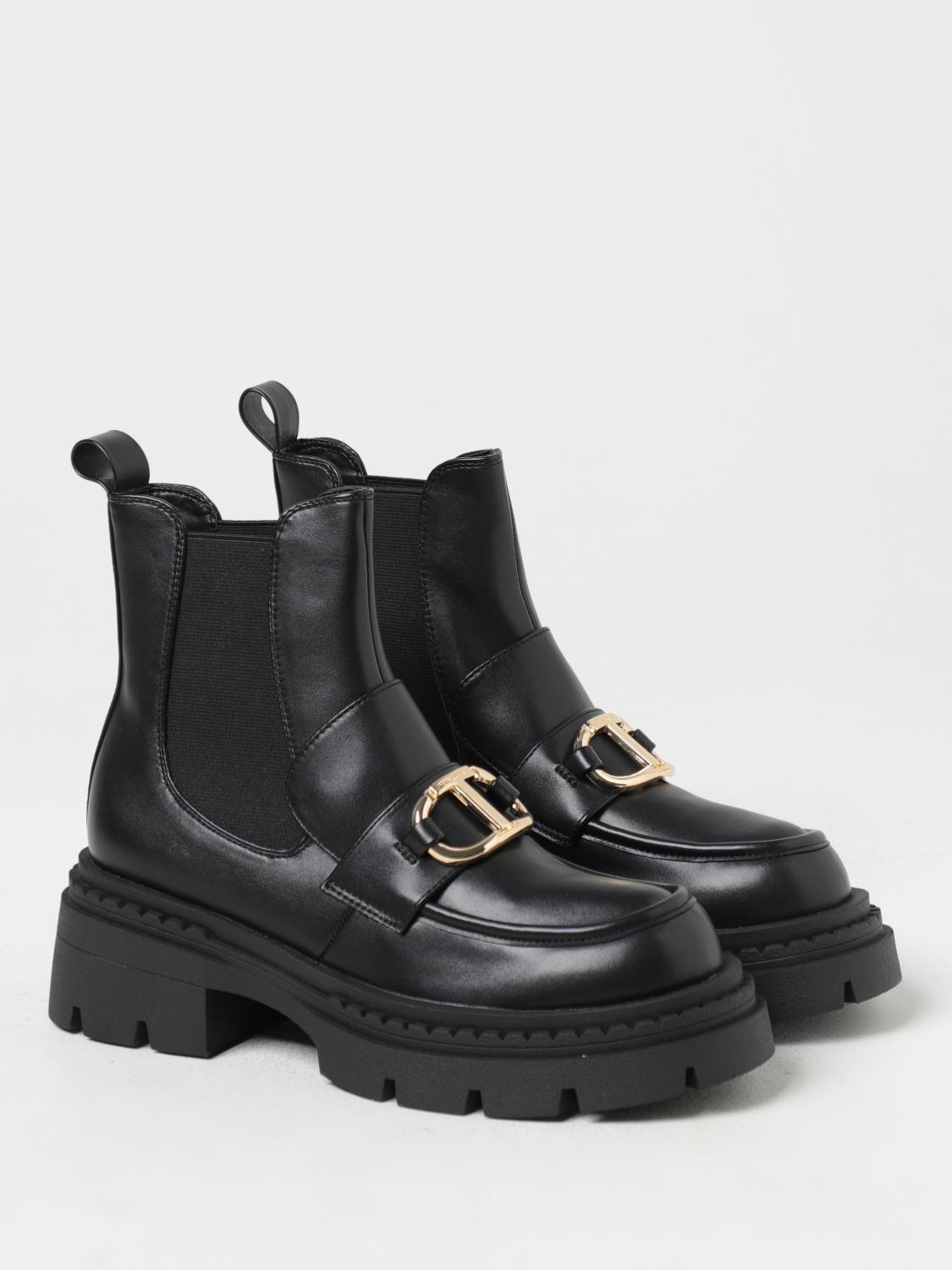 Twinset Chelsea boots in synthetic leather - Black | 232TCT066 | GIGLIO.COM