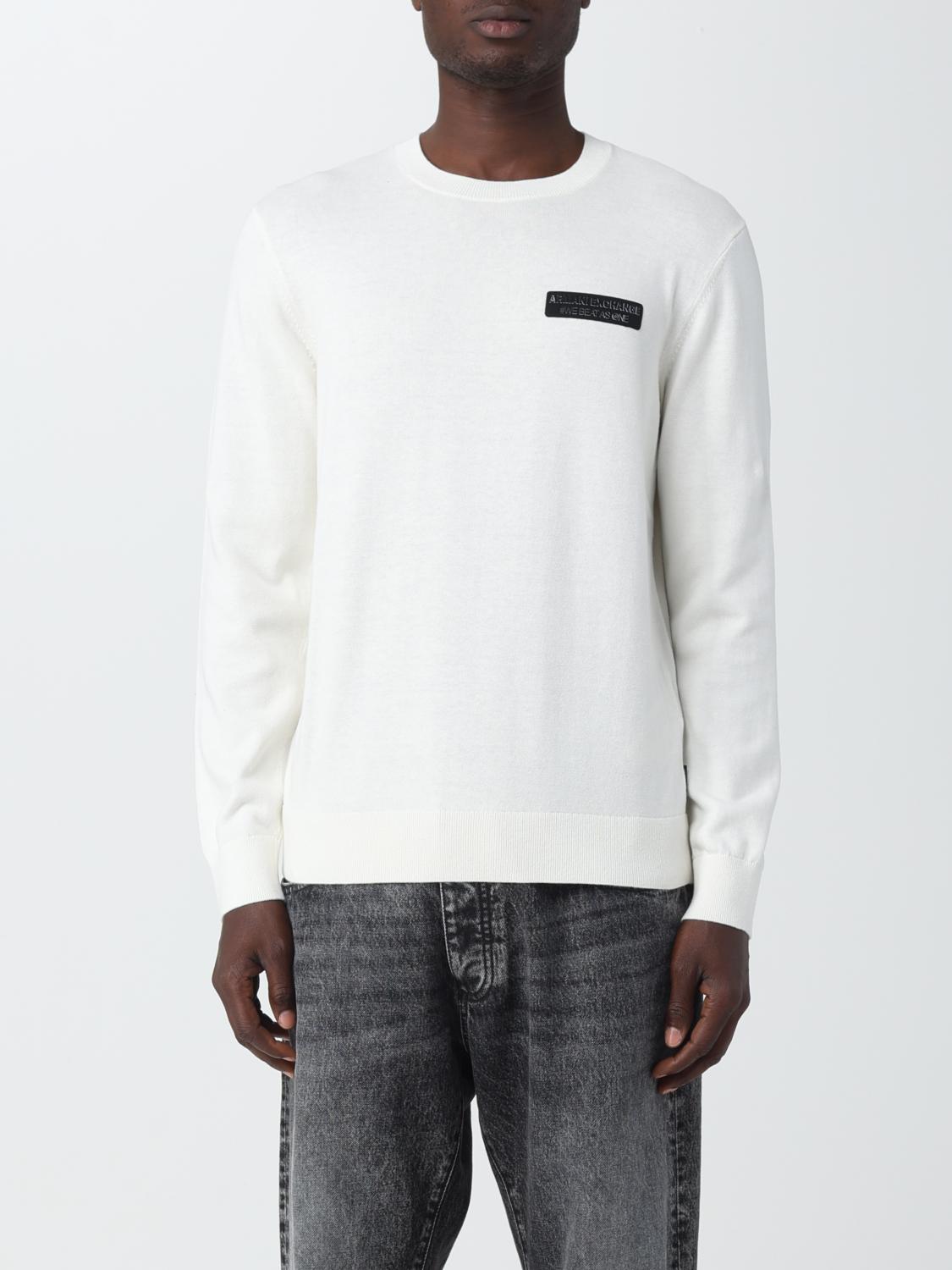 Armani exchange white sweater store