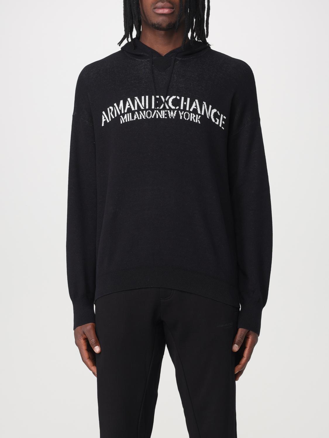 ARMANI EXCHANGE: Sweater men - Black | Armani Exchange sweater ...