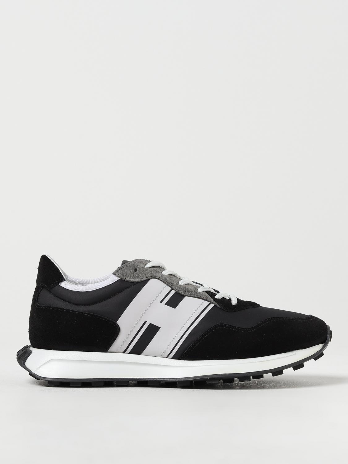 HOGAN: H601 sneakers in suede and nylon - Black | Hogan sneakers ...