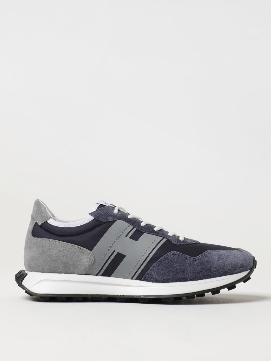 Hogan H601 sneakers in suede and nylon - Blue | HXM6010EG01N3K | GIGLIO.COM