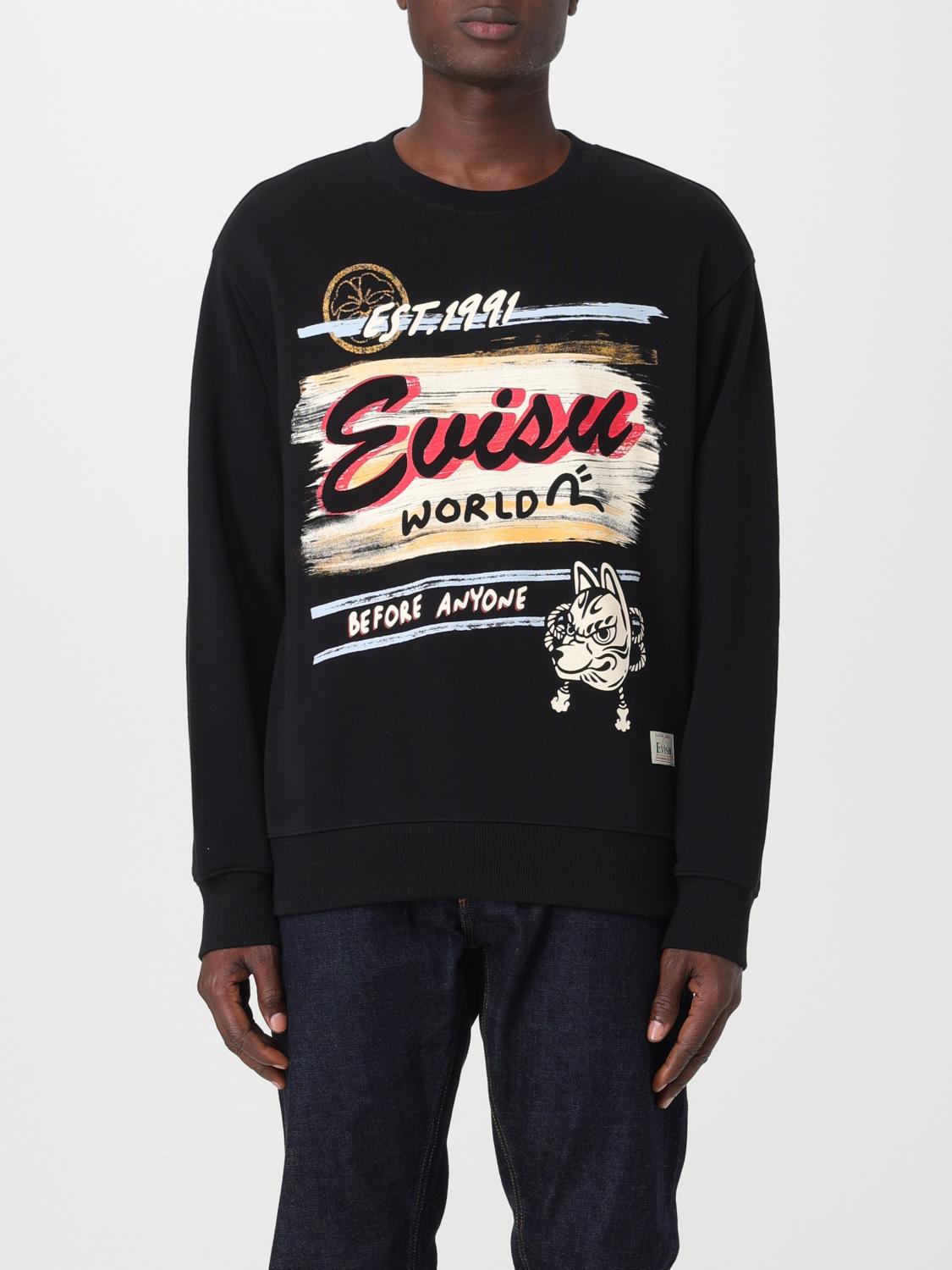 EVISU: Sweatshirt men - Black | Evisu sweatshirt 2EAHTM3SW1078RXCT ...