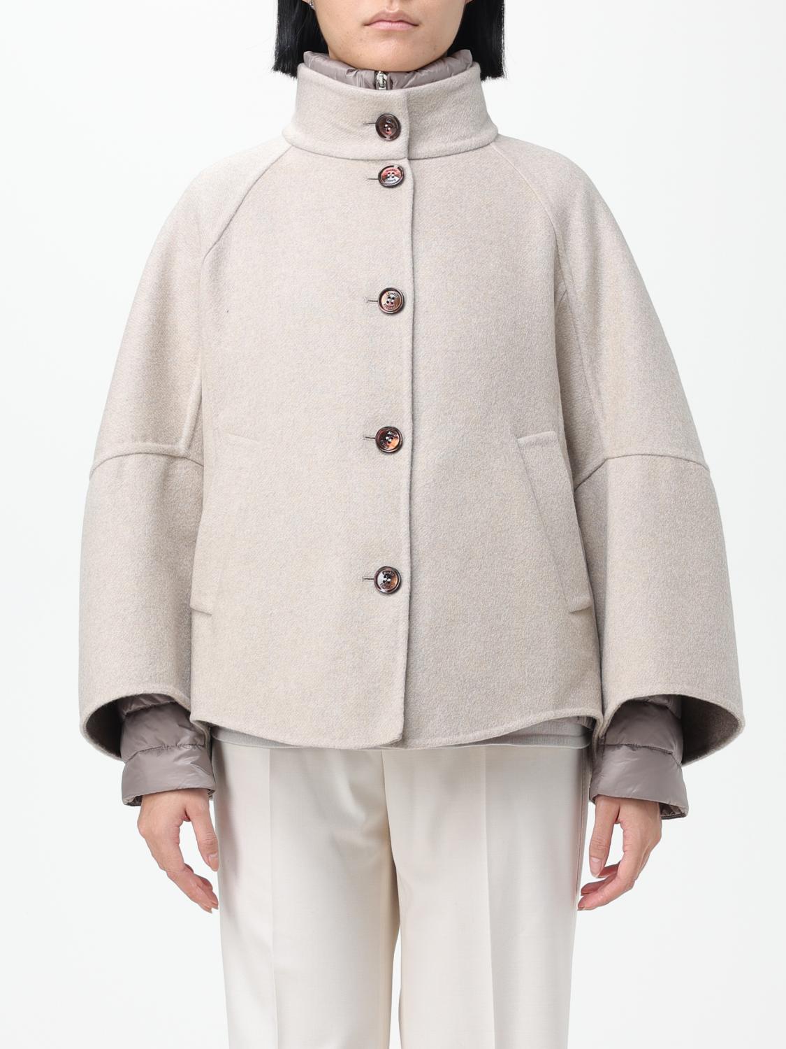 MOORER: Jacket woman - Ivory | Moorer jacket MODGI100854 online at ...