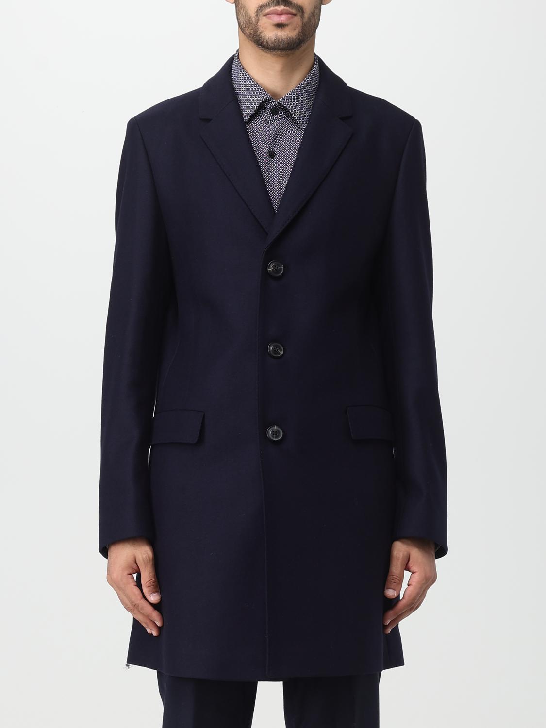 HUGO: Coat men - Blue | Hugo coat 50495214 online at GIGLIO.COM