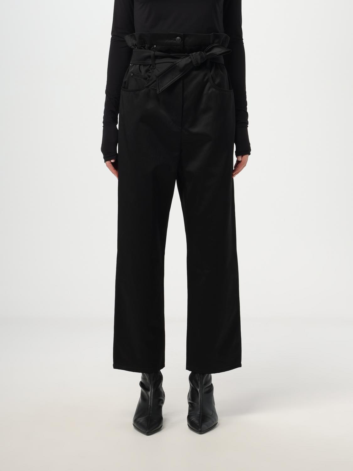 MAX MARA: satin pants - Black | Max Mara pants 2311360239600 online at ...