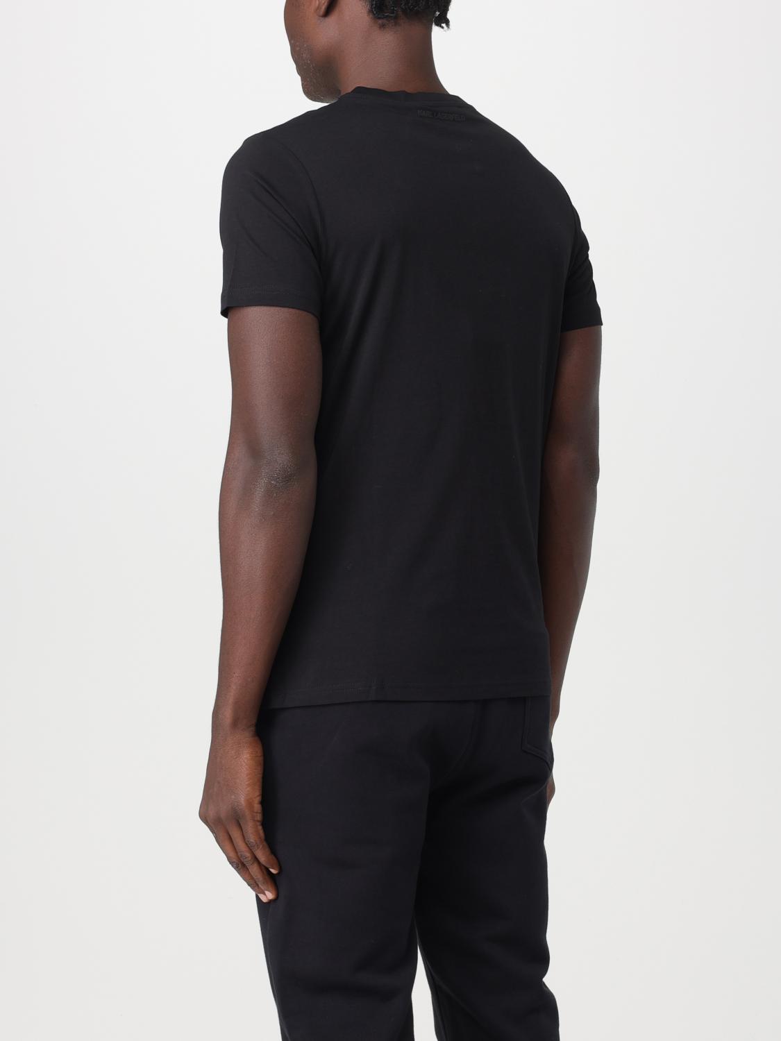 KARL LAGERFELD: T-shirt men - Black | Karl Lagerfeld t-shirt ...