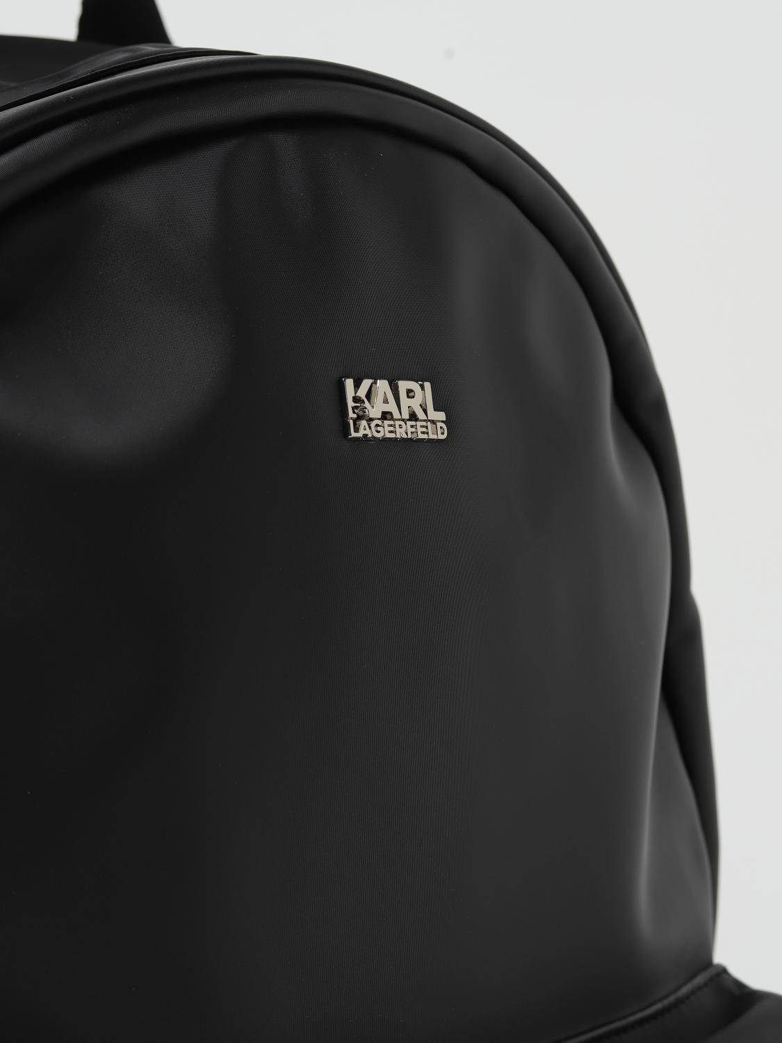 KARL LAGERFELD: Backpack men - Black | Karl Lagerfeld backpack ...