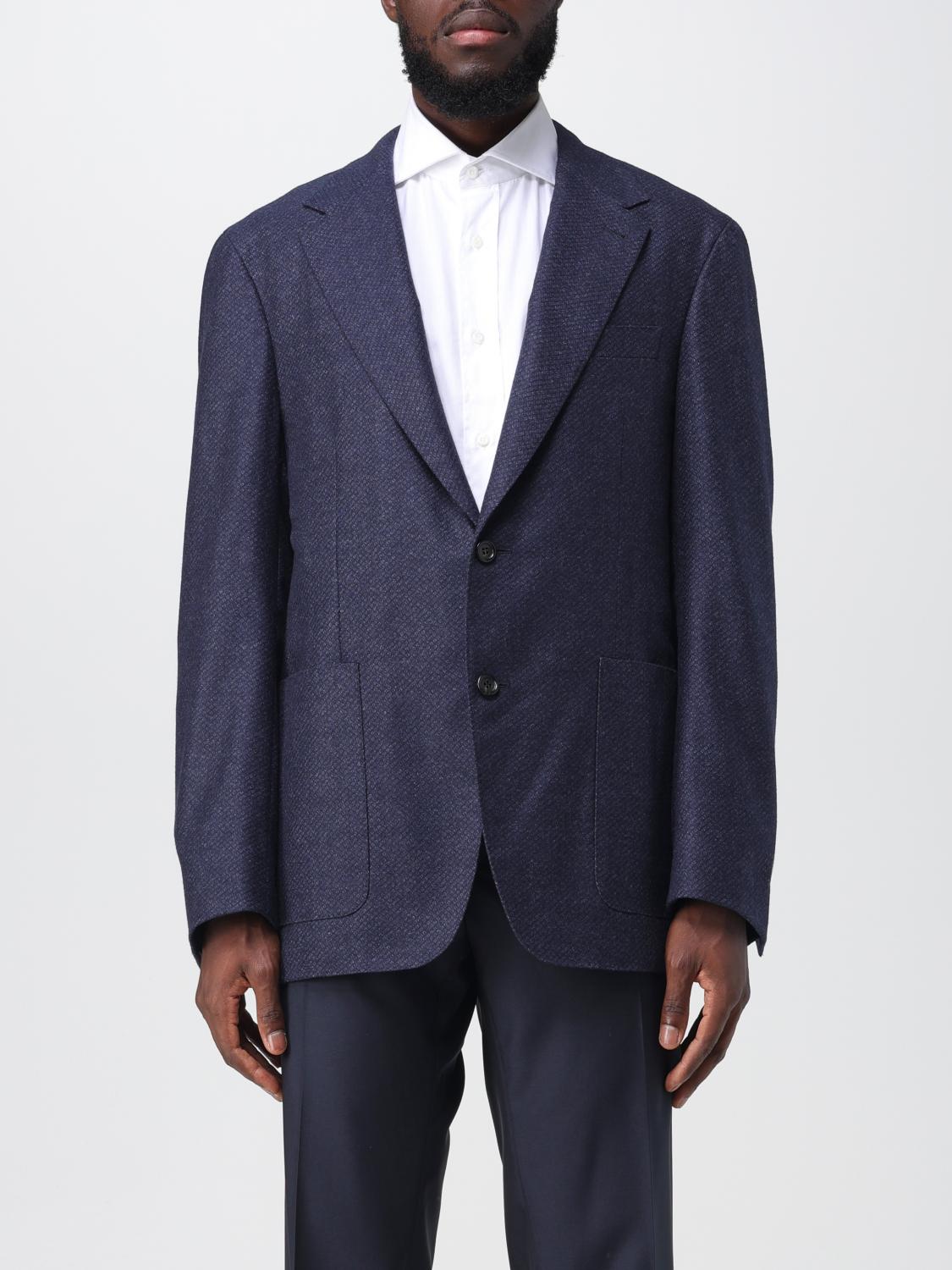 CANALI: Jacket men - Blue | Canali jacket 20272CU03426 online at GIGLIO.COM