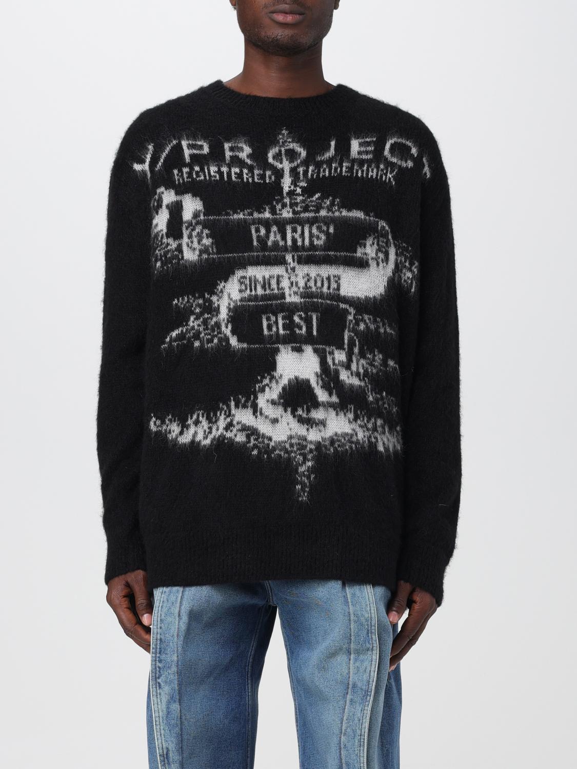 Y/PROJECT: Sweater men - Black | Y/Project sweater MPULL87S25 online at ...