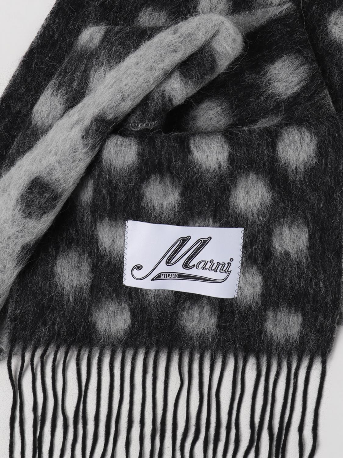 Marni scarf in wool blend - Black | SCZC0048Q0UAW020 | GIGLIO.COM