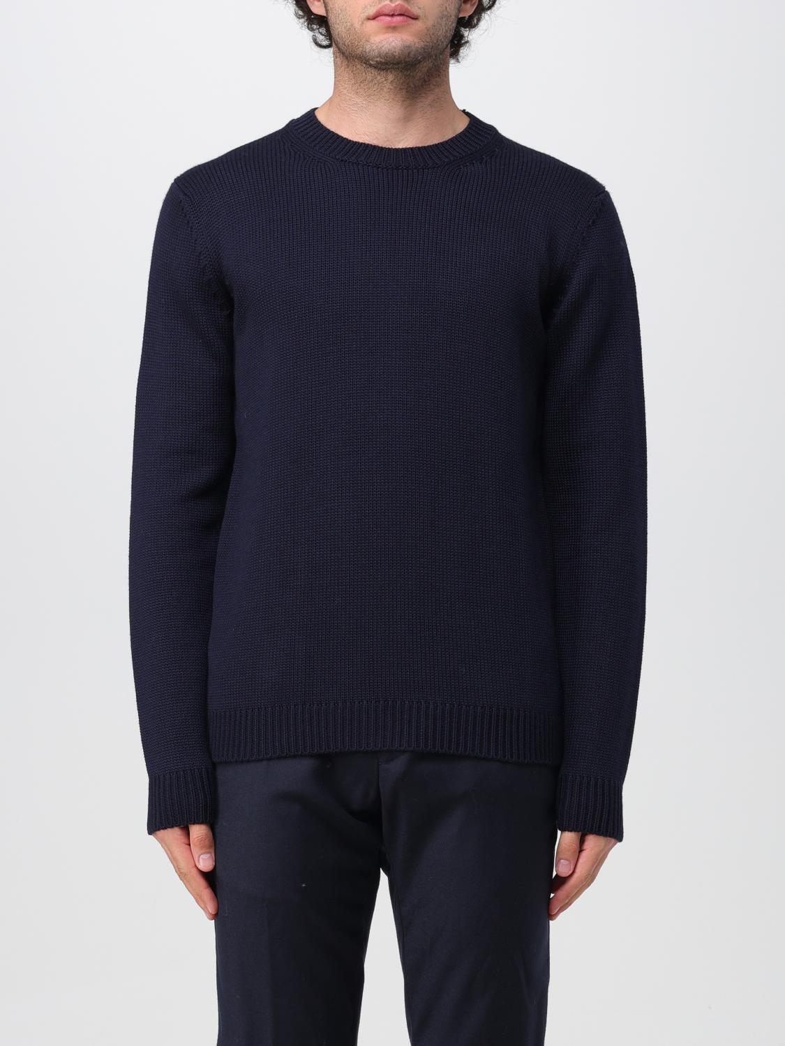 ROBERTO COLLINA: Sweater men - Blue | Roberto Collina sweater RP02001 ...