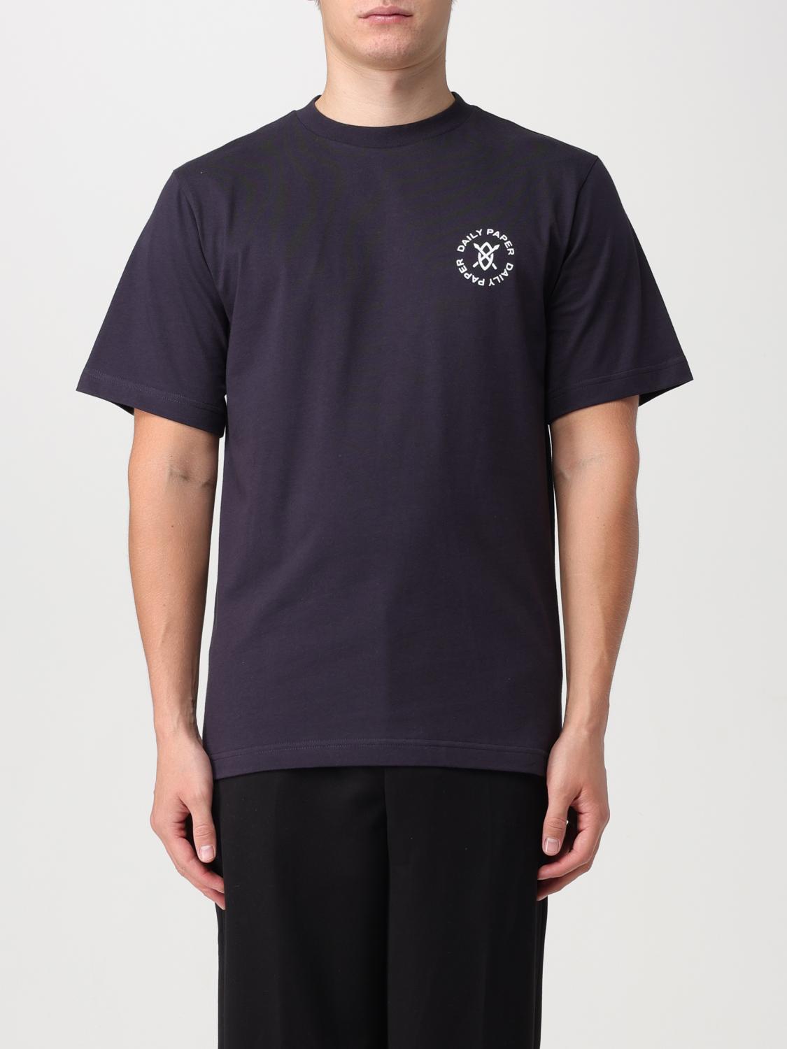 DAILY PAPER: T-shirt men - Navy | Daily Paper t-shirt 2322010 online at ...