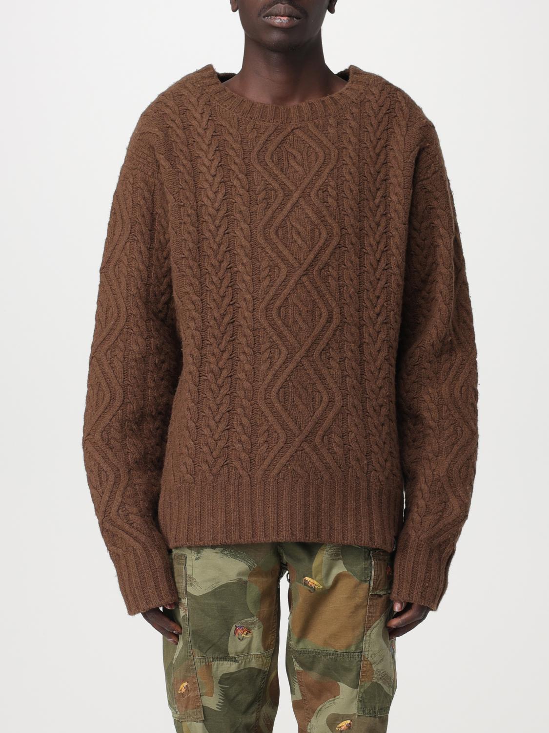 MARTINE ROSE: Sweater men - Brown | Martine Rose sweater MRAW23922 ...