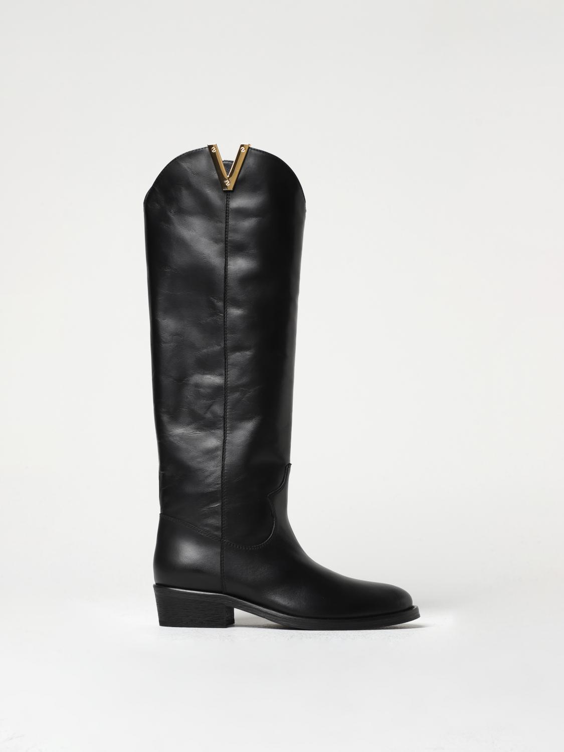 VIA ROMA 15: Boots woman - Black | Via Roma 15 boots 3981 online at ...