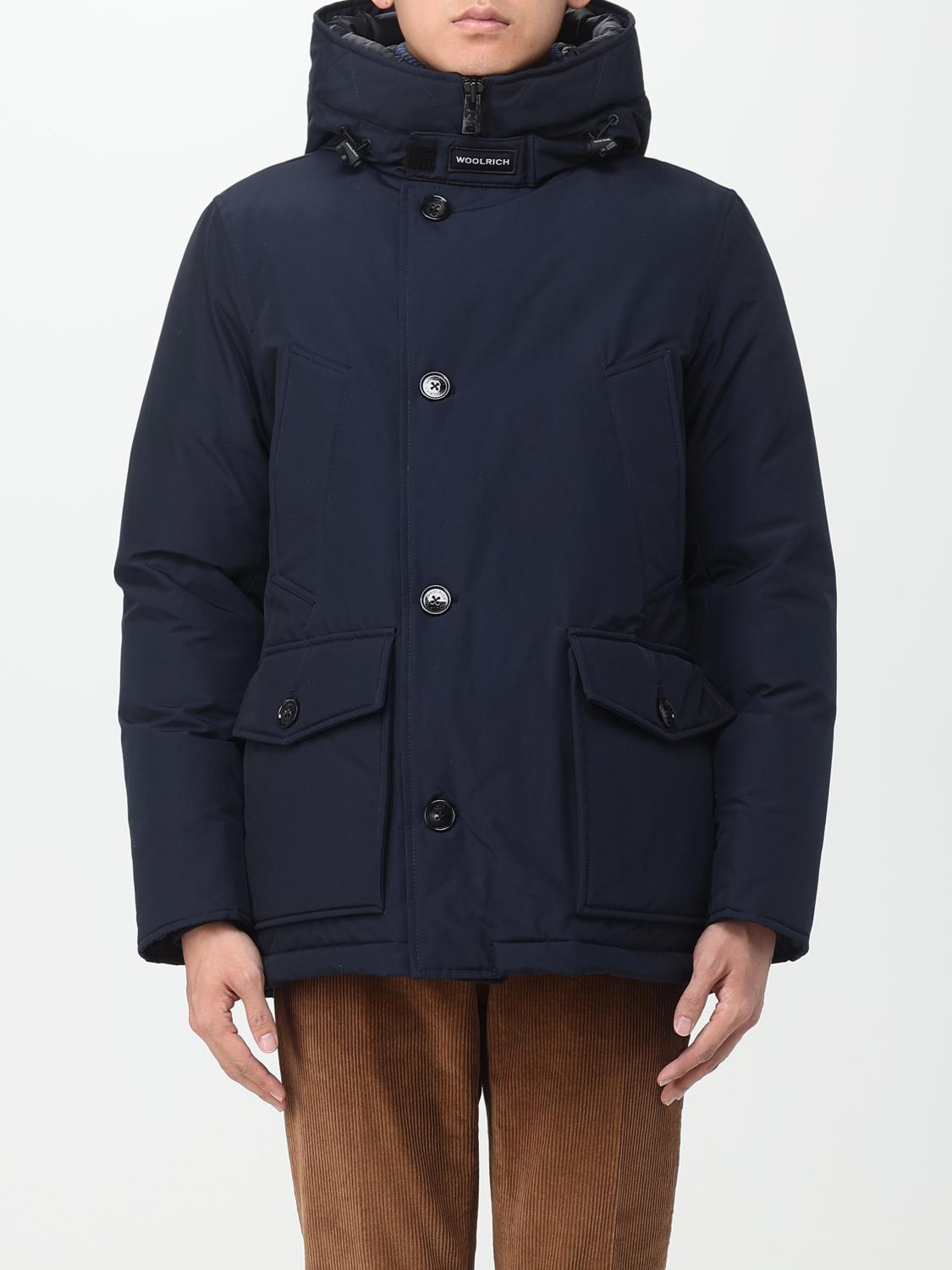 WOOLRICH: Jacket men - Blue | Woolrich jacket CFW00U0771MRUT0001 online ...