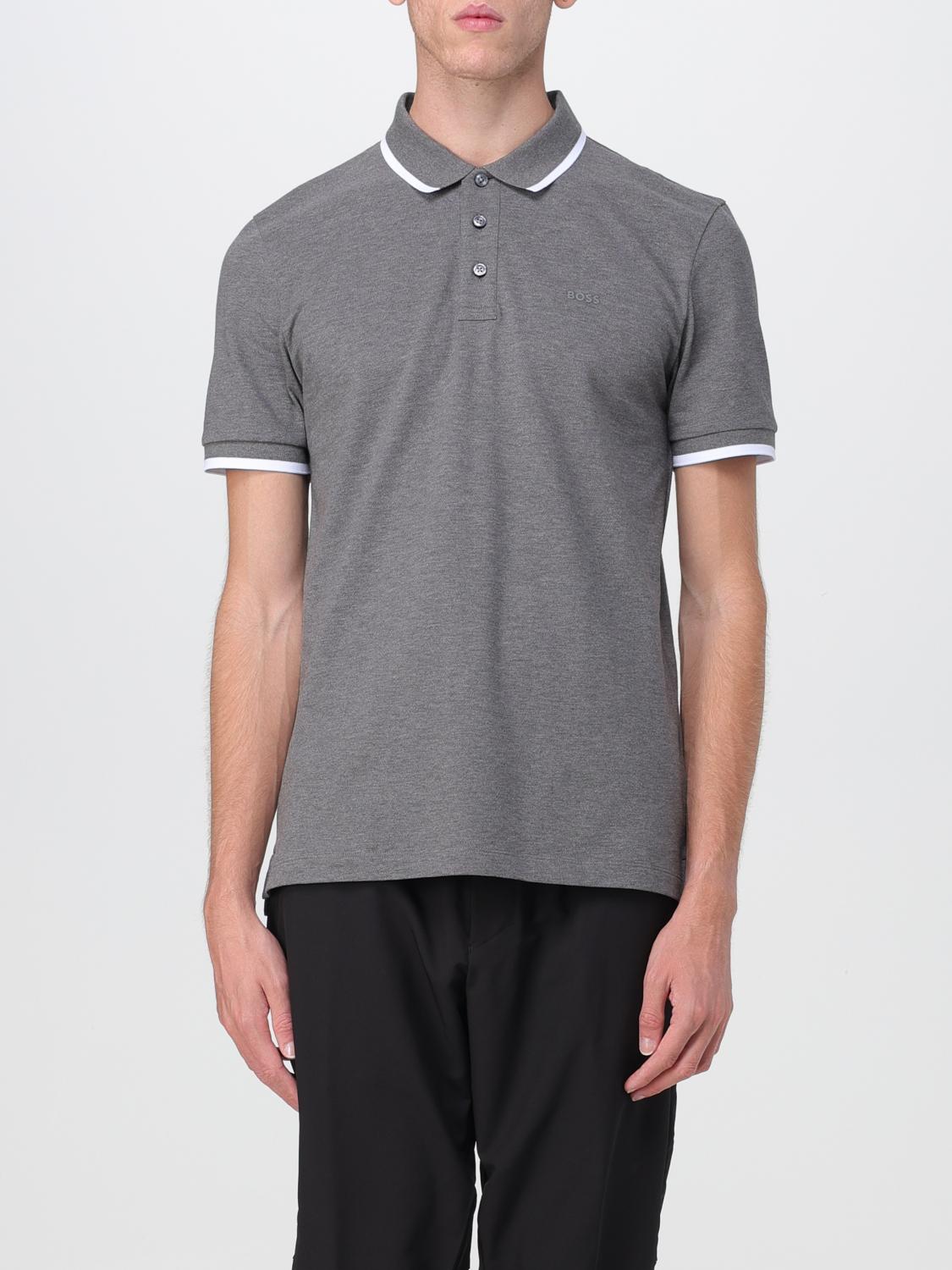 BOSS: Polo shirt men - Grey | Boss polo shirt 50494697 online at GIGLIO.COM