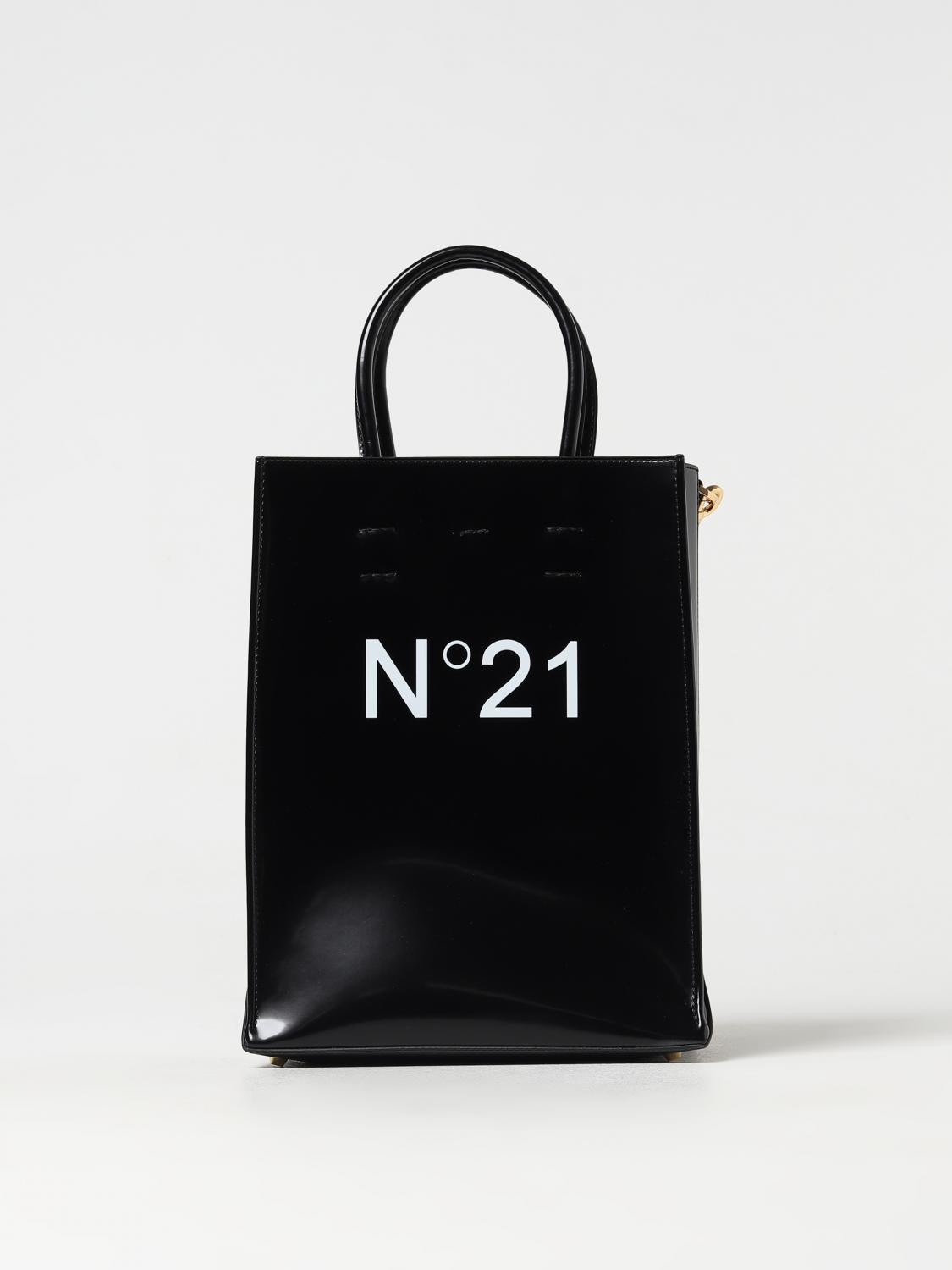N° 21: N°21 bag in synthetic leather with shoulder strap - Black | N ...