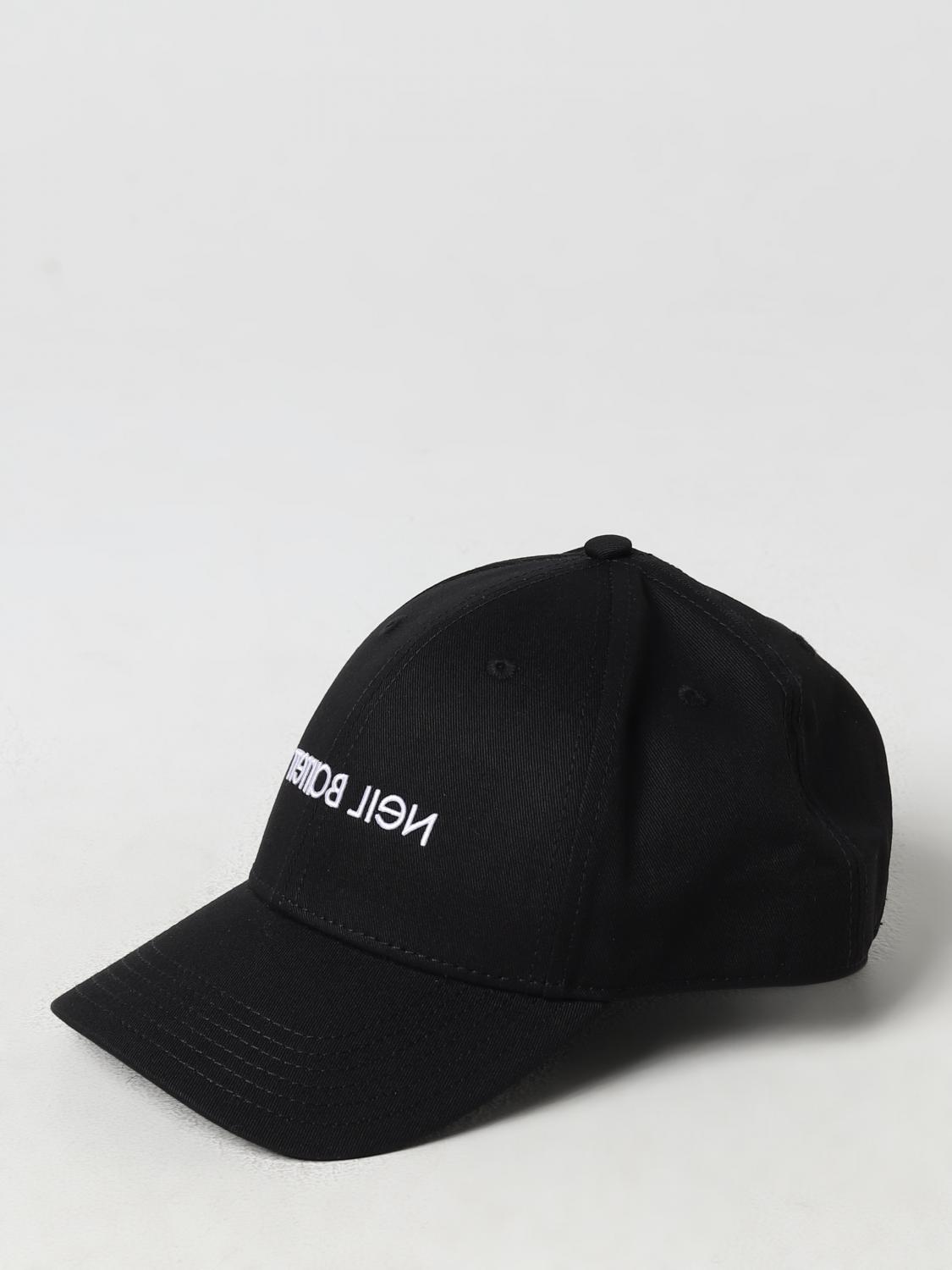 NEIL BARRETT: Hat men - Black | Neil Barrett hat PBCP320CC9503 online ...