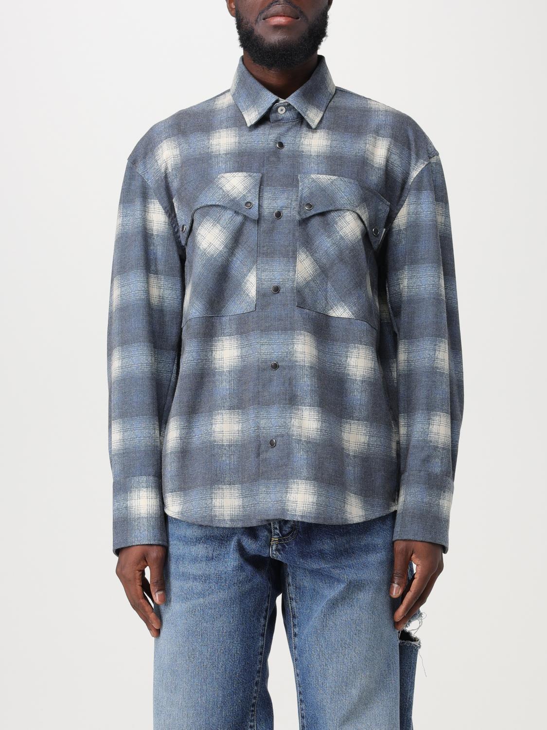 AMISH: Shirt men - Blue | Amish shirt AMU015T688XXXX online at GIGLIO.COM