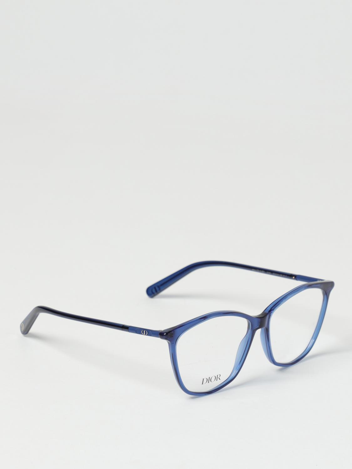 DIOR: acetate eyeglasses - Blue | Dior optical frames MINI CD O B5I ...