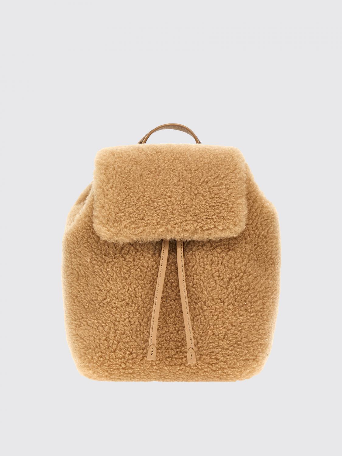 BRUNELLO CUCINELLI: Backpack woman - Honey | Brunello Cucinelli ...