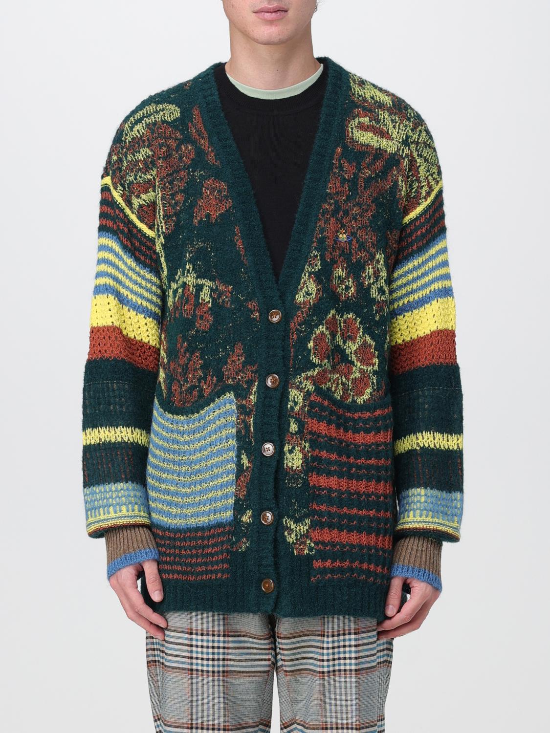 VIVIENNE WESTWOOD: Sweater men - Red | Vivienne Westwood cardigan 3803002SK002M online at GIGLIO.COM