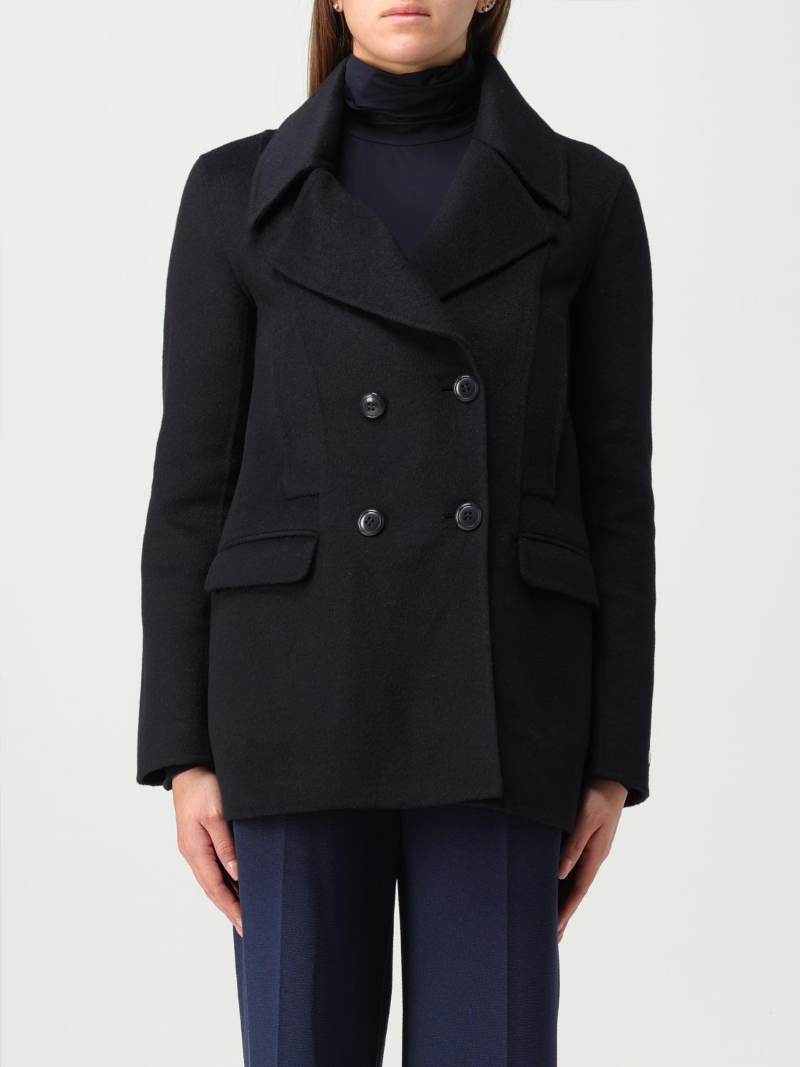 PALTO': Caban Vania Paltò in misto lana - Blue Navy | Cappotto Palto ...