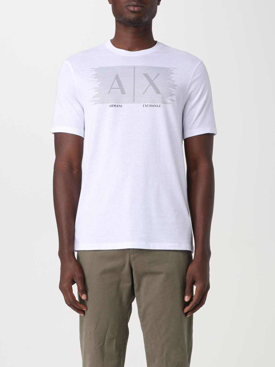 ARMANI EXCHANGE: T-shirt men - White | Armani Exchange t-shirt ...
