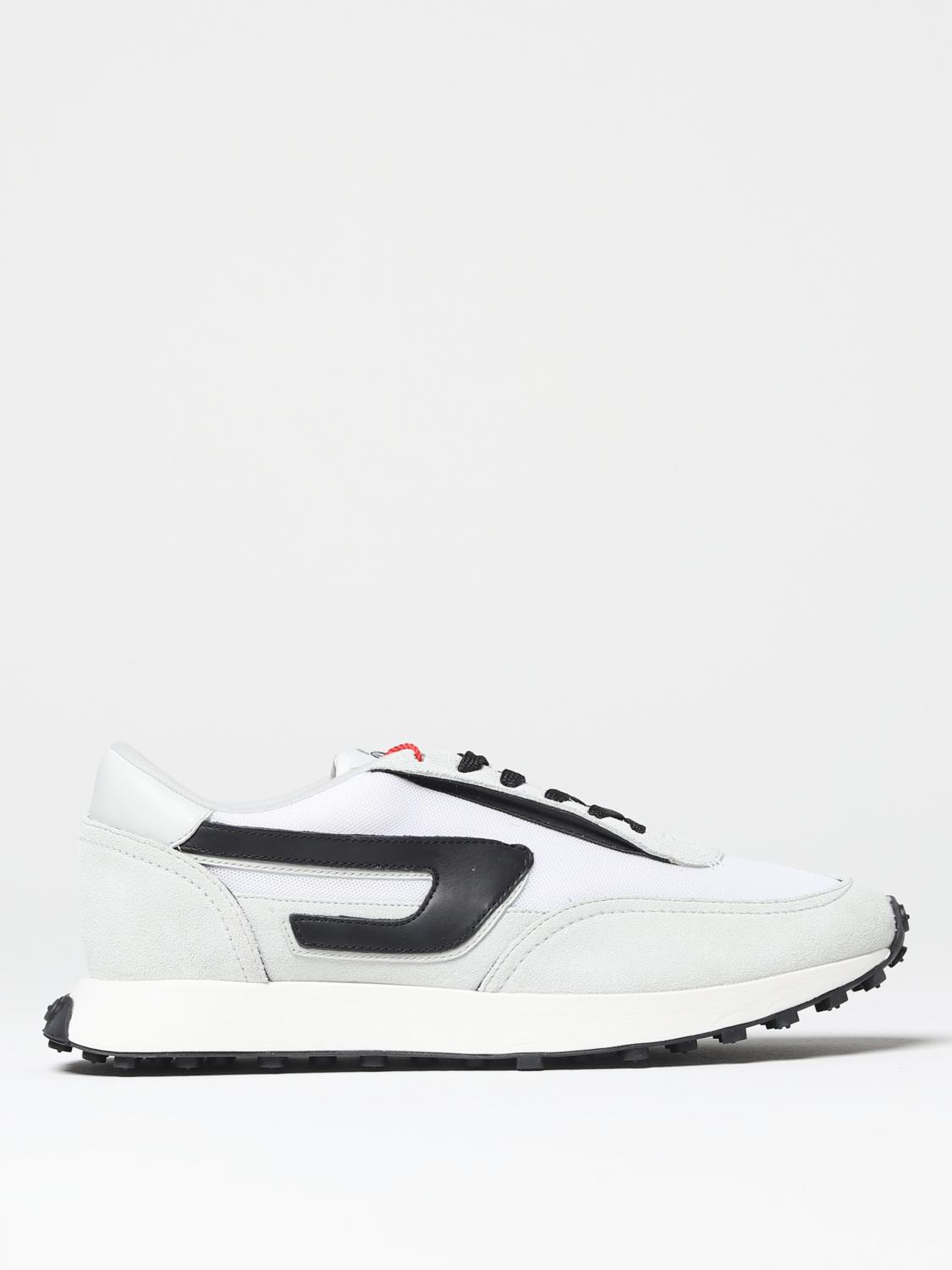 DIESEL: S-Racer LC sneakers in mesh and leather - Blue | Diesel ...