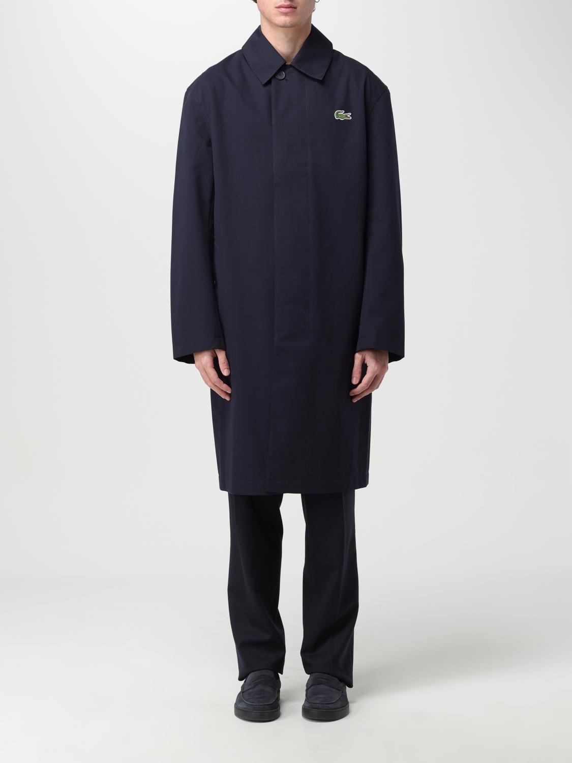 LACOSTE: Coat men - Blue | Lacoste coat BH1588 online at GIGLIO.COM