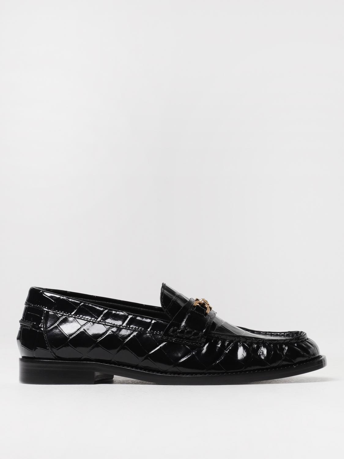 VERSACE: Loafers woman - Black | Versace loafers 10121231A08910 online ...