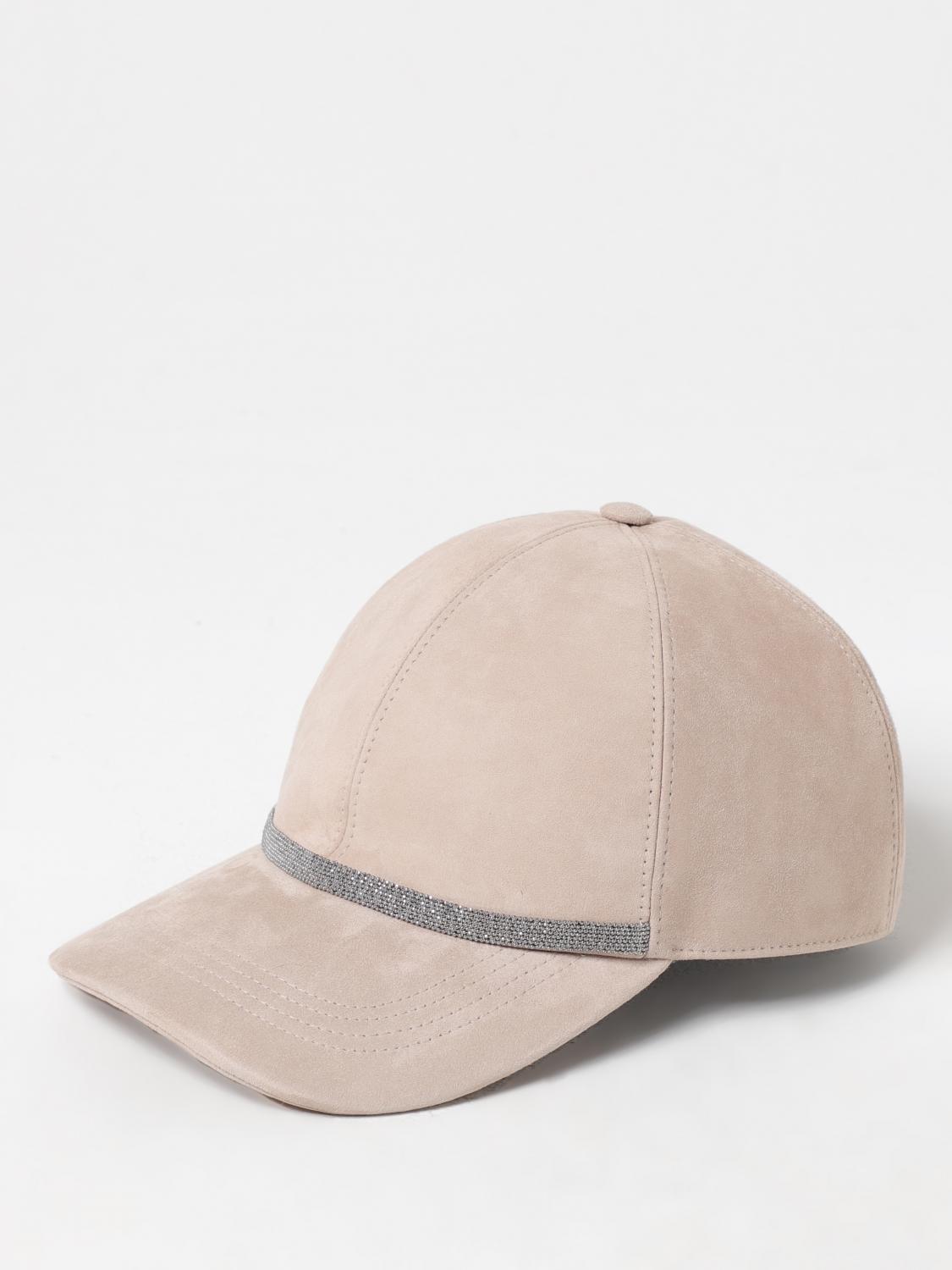 BRUNELLO CUCINELLI: Hat woman - Beige | Brunello Cucinelli cappello ...