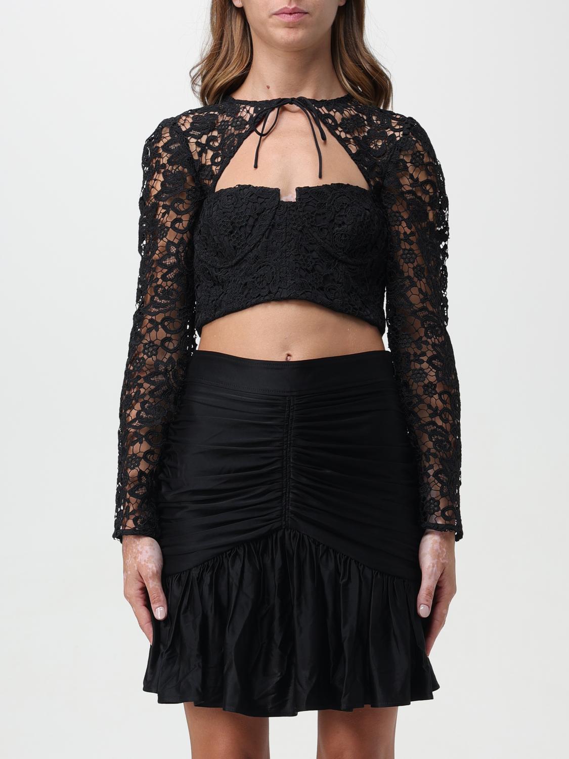 Self-Portrait Outlet: Top woman - Black | Self-Portrait top AW23002TB ...