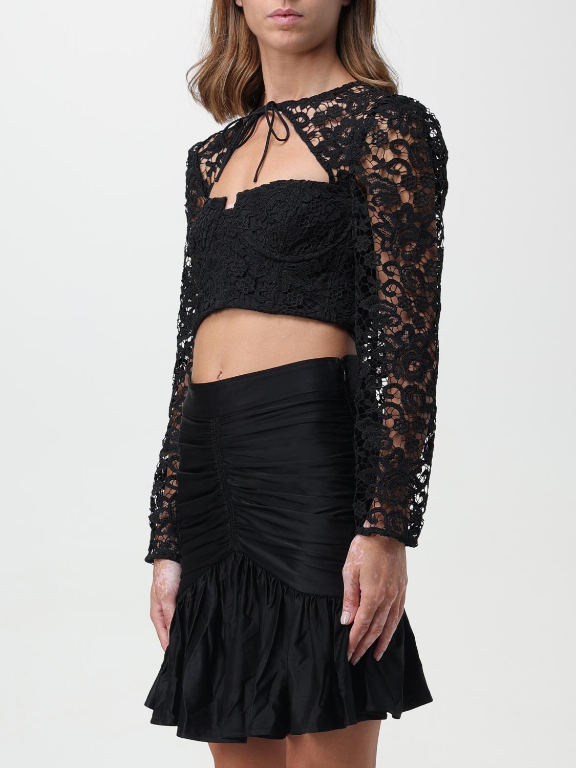 Self-Portrait Outlet: Top woman - Black | Self-Portrait top AW23002TB ...