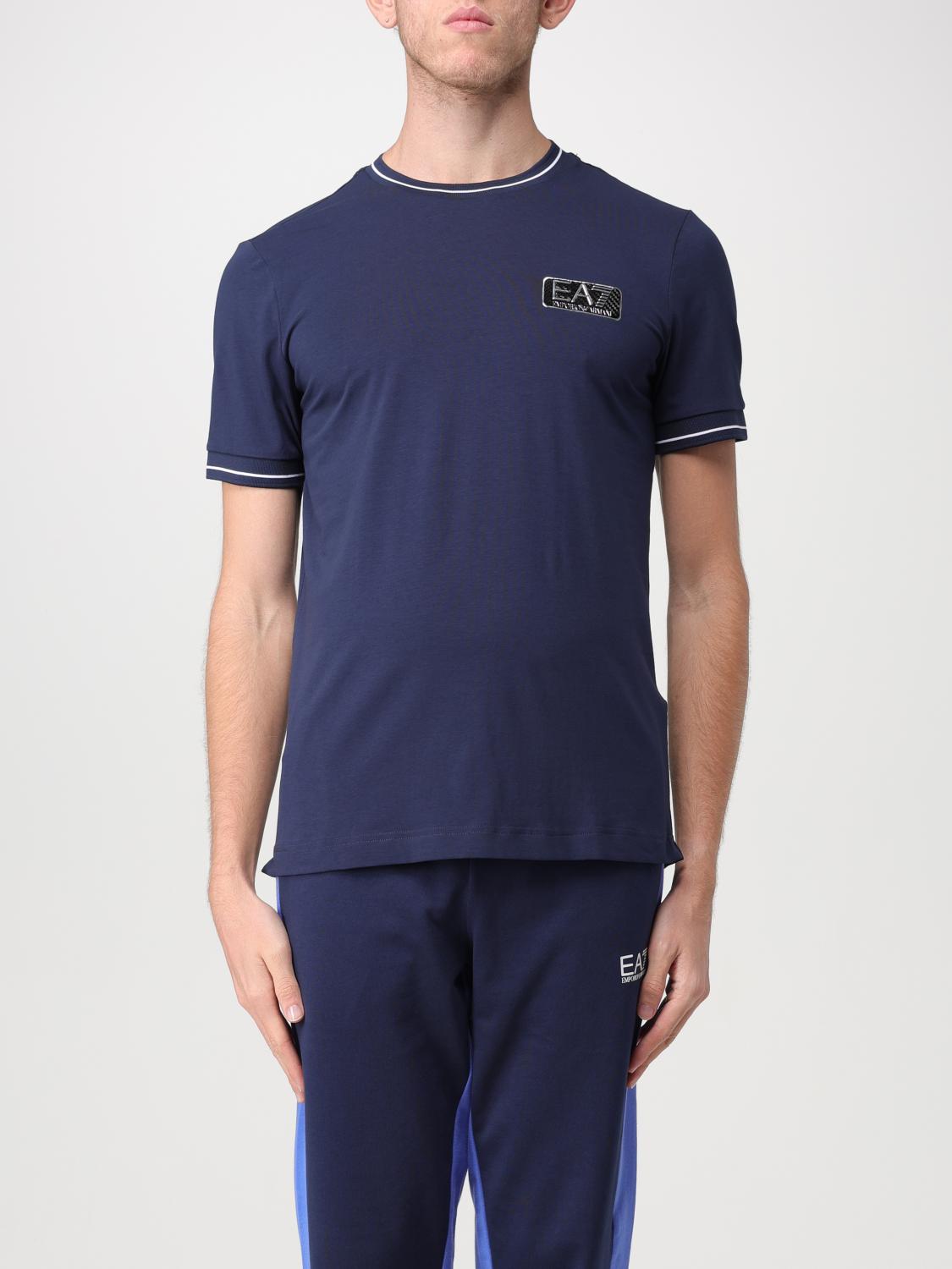 EA7: T-shirt men - Blue | Ea7 t-shirt 6RPT33PJ03Z online at GIGLIO.COM