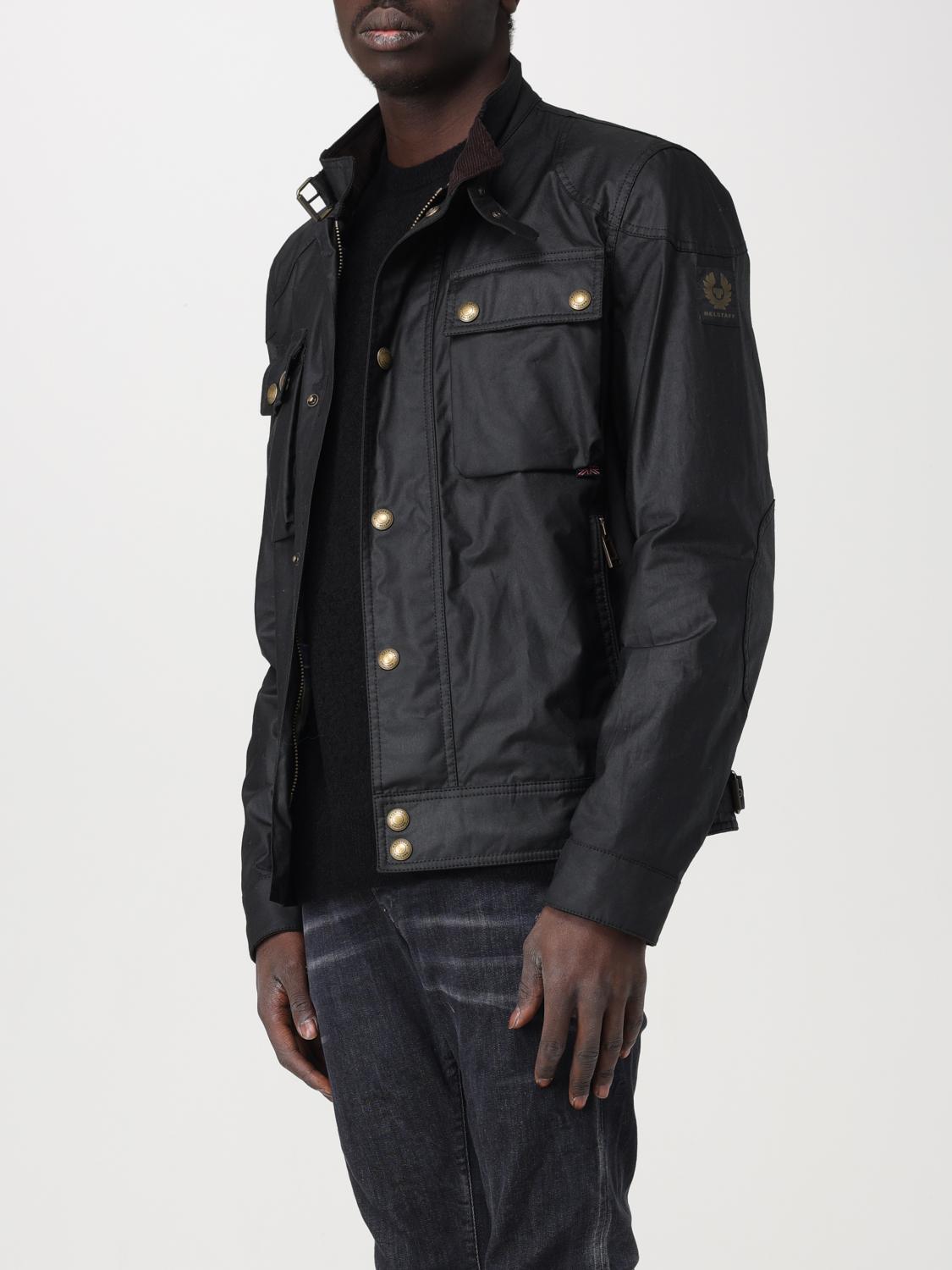 BELSTAFF: Jacket men - Black | Belstaff jacket 104160 online at GIGLIO.COM